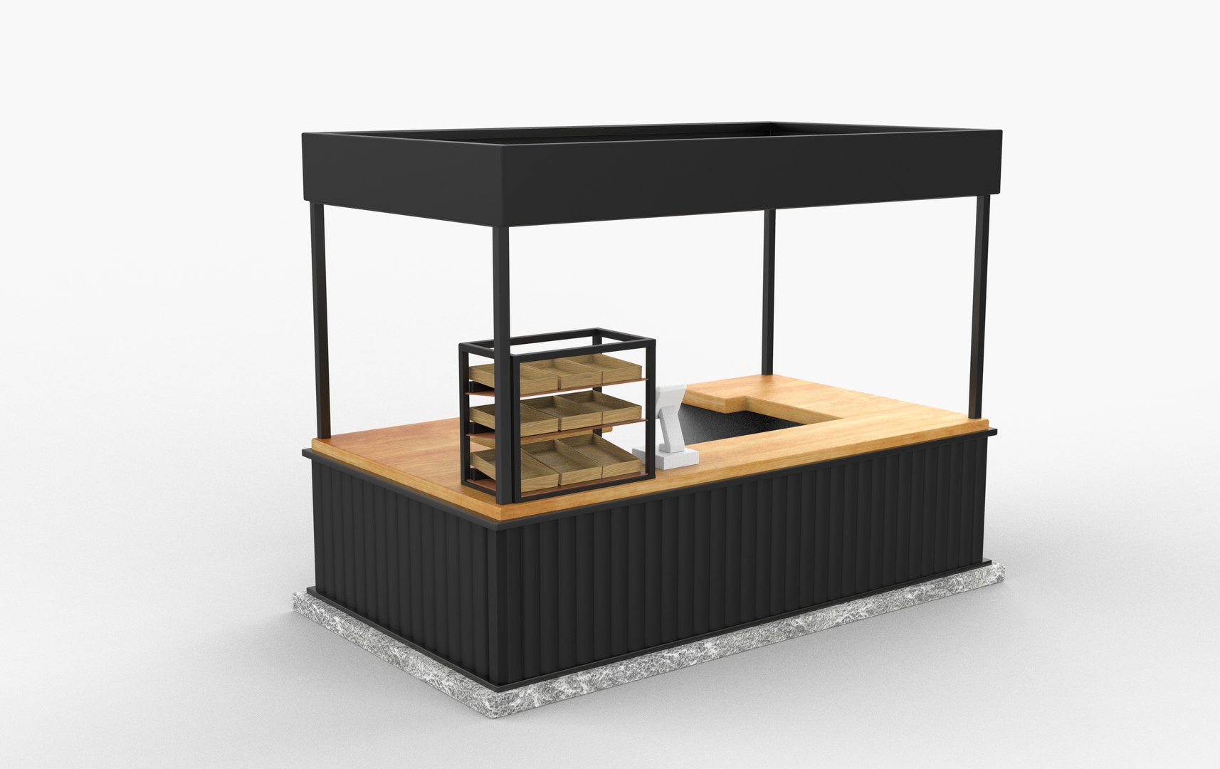 Mall Food Court 3D Model 3D - TurboSquid 2344434