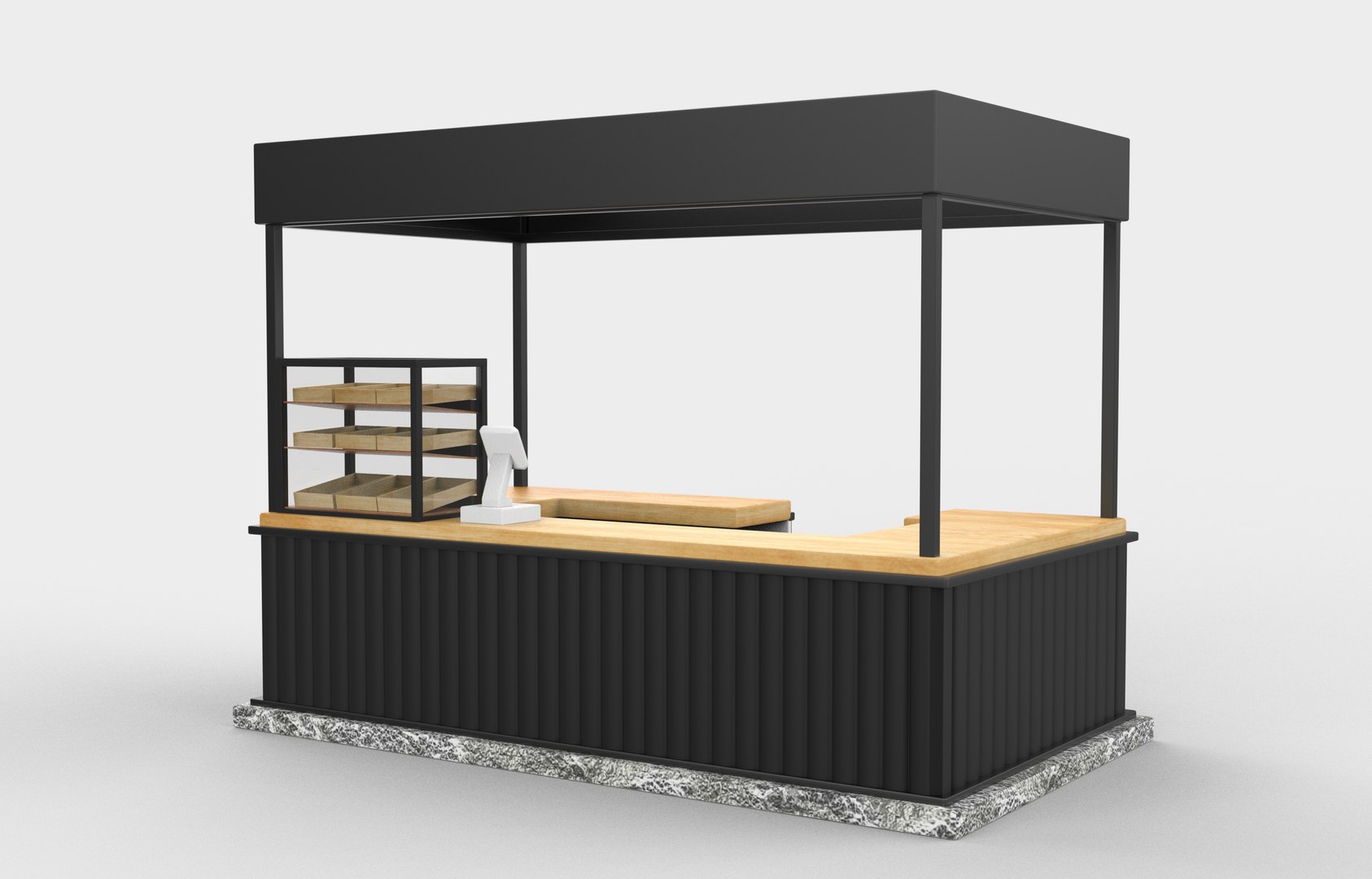 Mall Food Court 3D Model 3D - TurboSquid 2344434