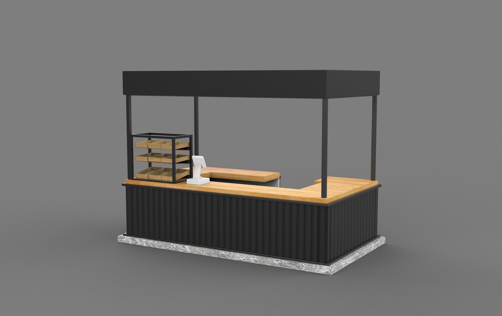 Mall Food Court 3D Model 3D - TurboSquid 2344434