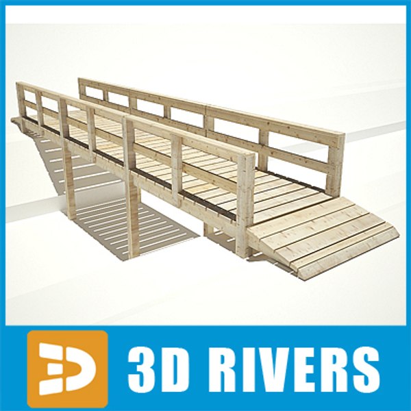 bridge wooden 3d 3ds