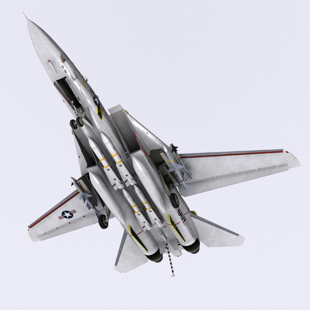 f-14 fighter jet vf-84 3d model