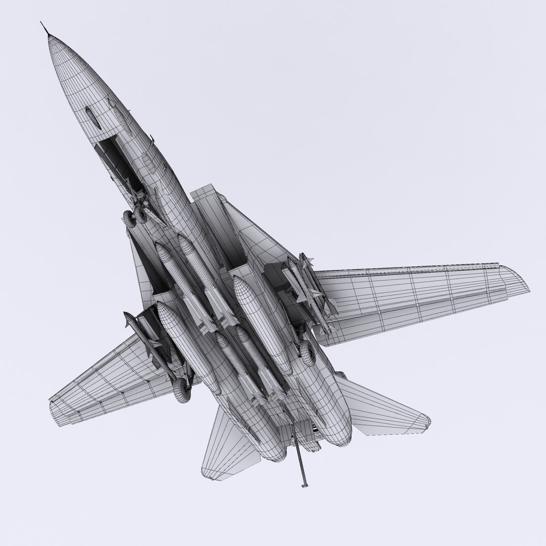 f-14 fighter jet vf-84 3d model