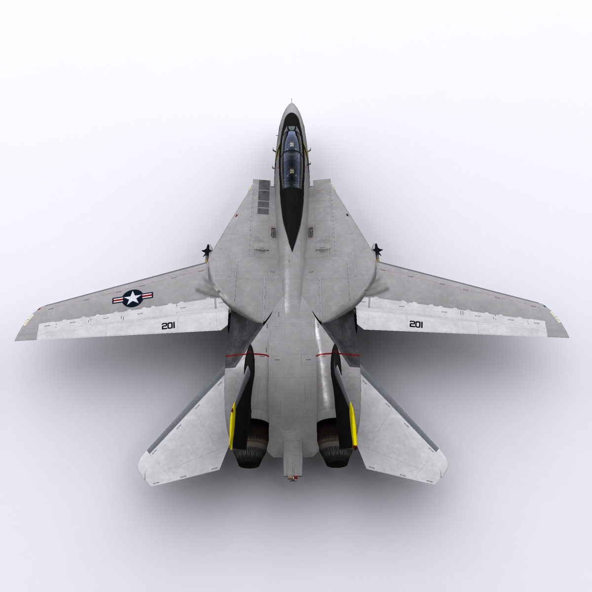 f-14 fighter jet vf-84 3d model