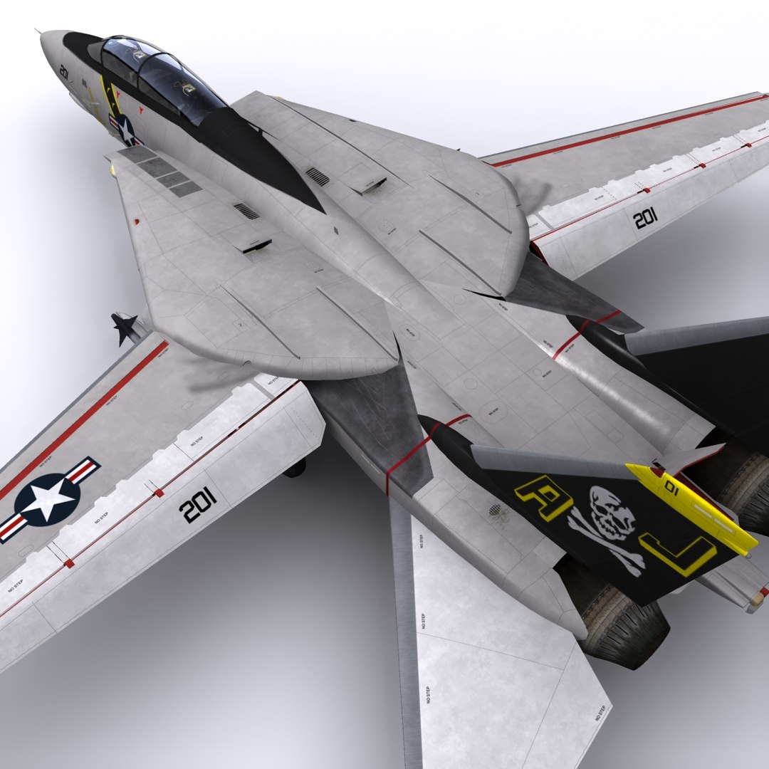 F-14 Fighter Jet Vf-84 3d Model