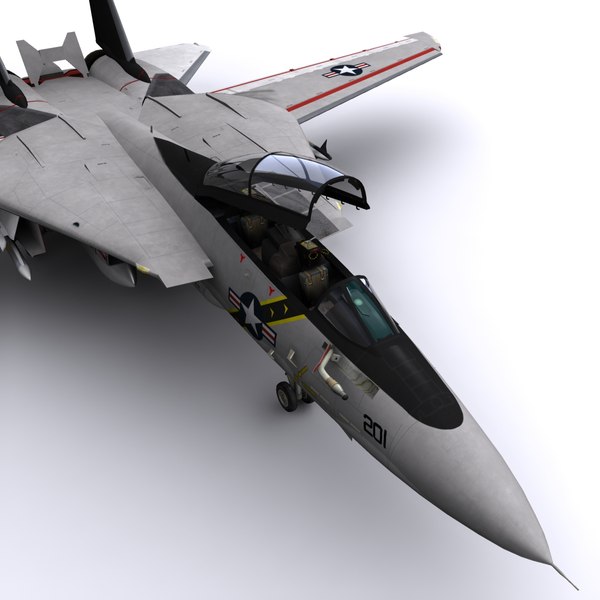 f-14 fighter jet vf-84 3d model
