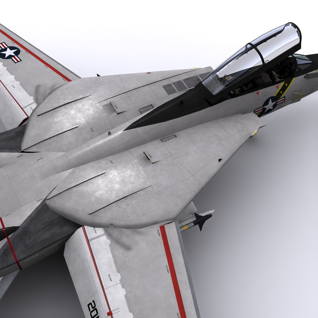 F-14 Fighter Jet Vf-84 3d Model