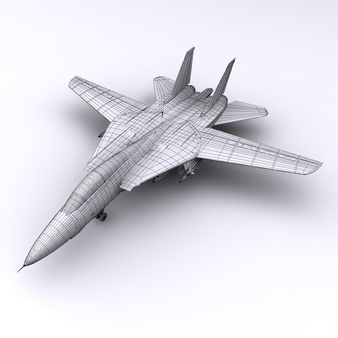 f-14 fighter jet vf-84 3d model