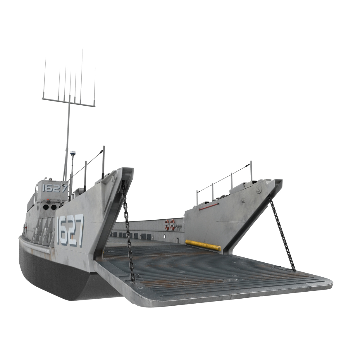landing craft utility class 3d max