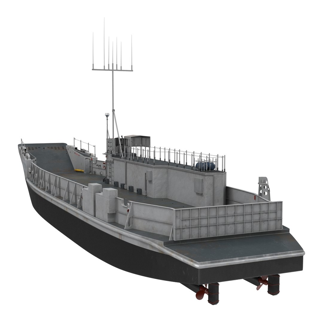landing craft utility class 3d max