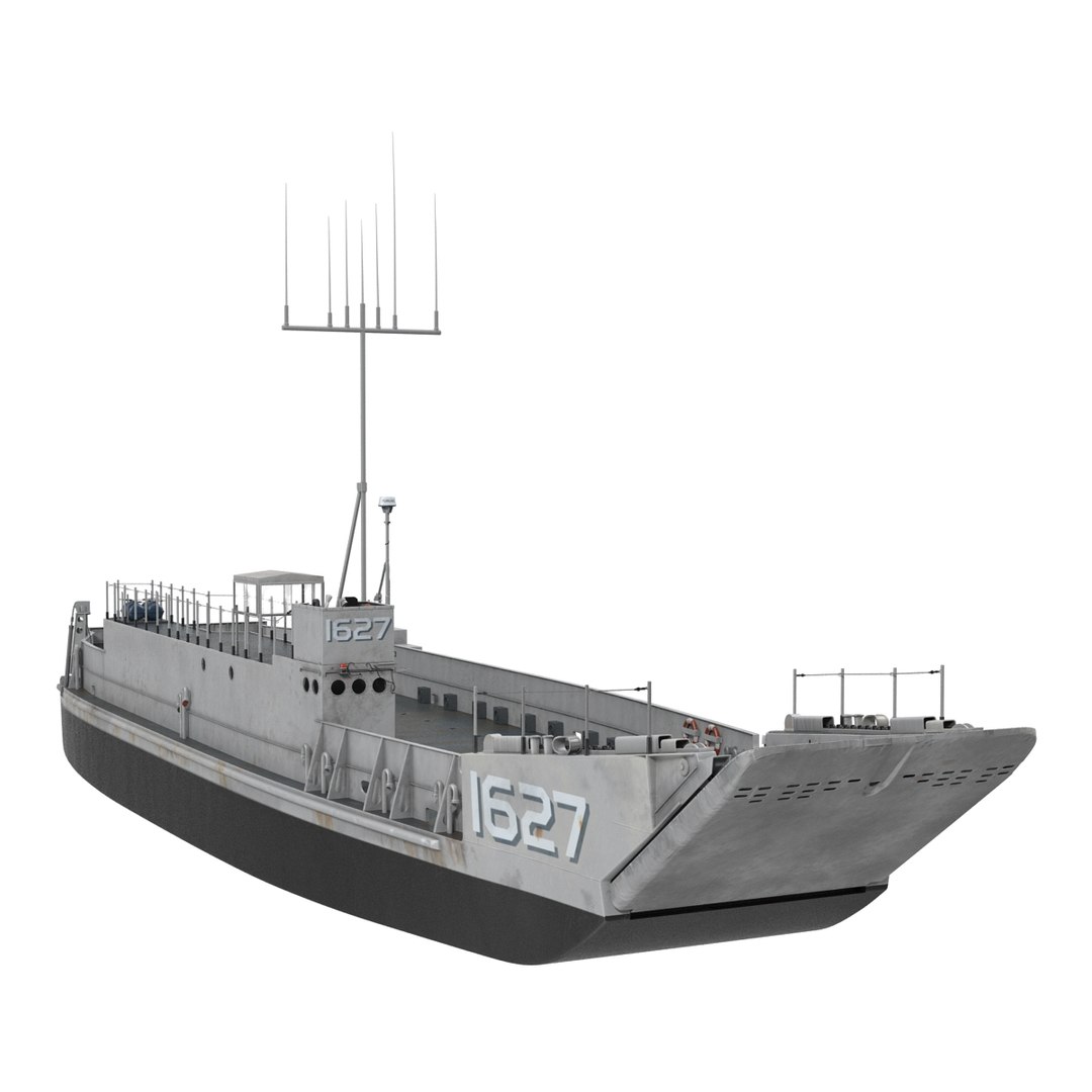 landing craft utility class 3d max