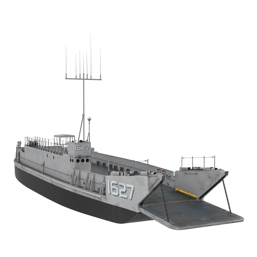 landing craft utility class 3d max