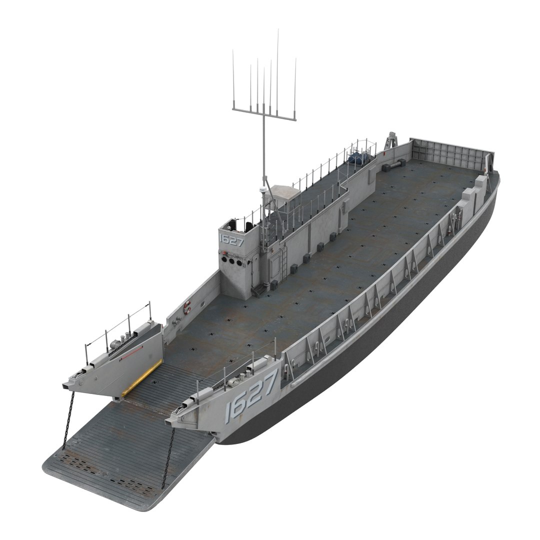 landing craft utility class 3d max