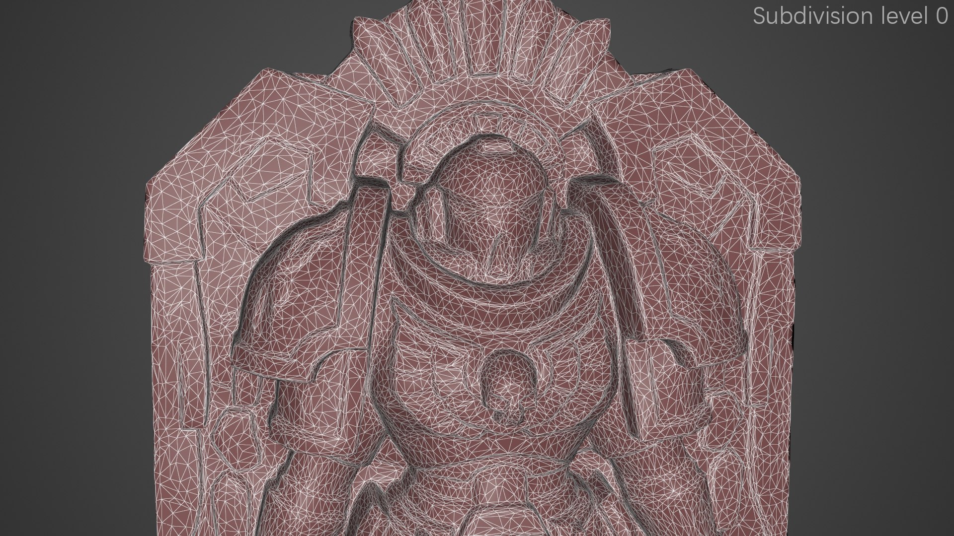 3D Warrior Angel Relief 4 Textured - TurboSquid 2224462