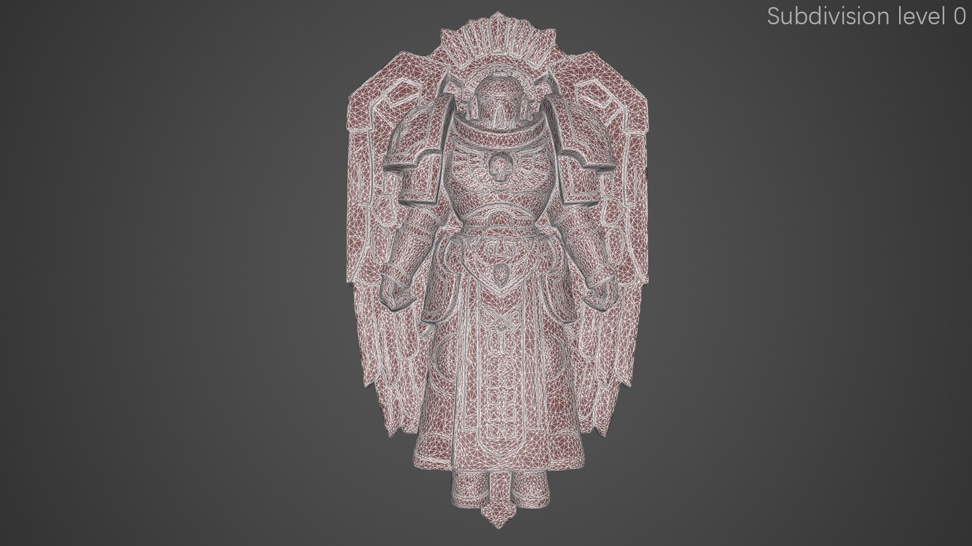 3D Warrior Angel Relief 4 Textured - TurboSquid 2224462