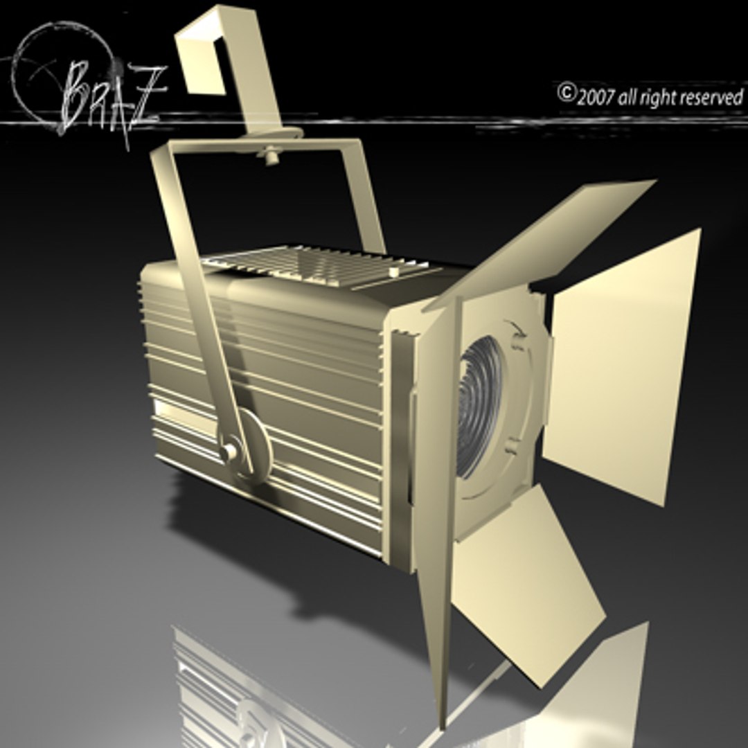 3d Stage Light Fresnel Lens Model