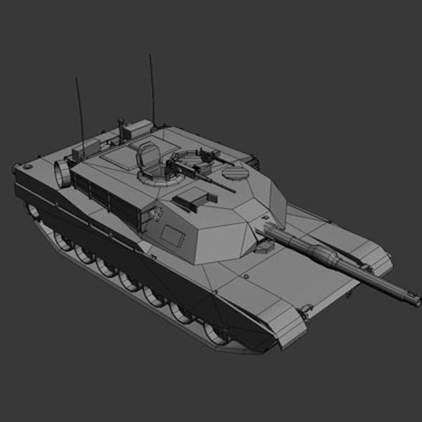 m1a1 abrams tank 3d model