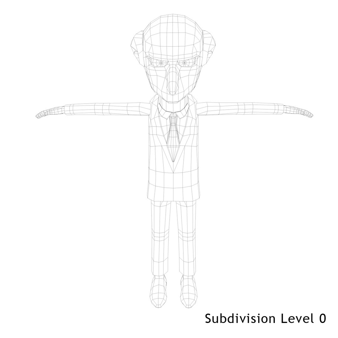 Mr Burns Simpsons Character 3d 3ds
