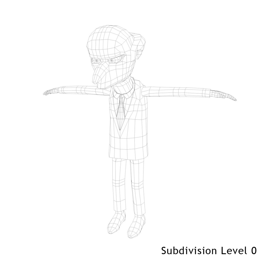 Mr Burns Simpsons Character 3d 3ds