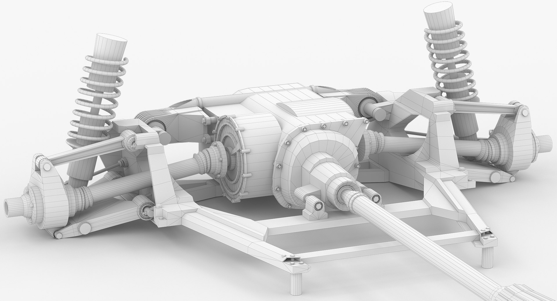 Chassis V12 Engine AWD System Disassembled Model - TurboSquid 2185178