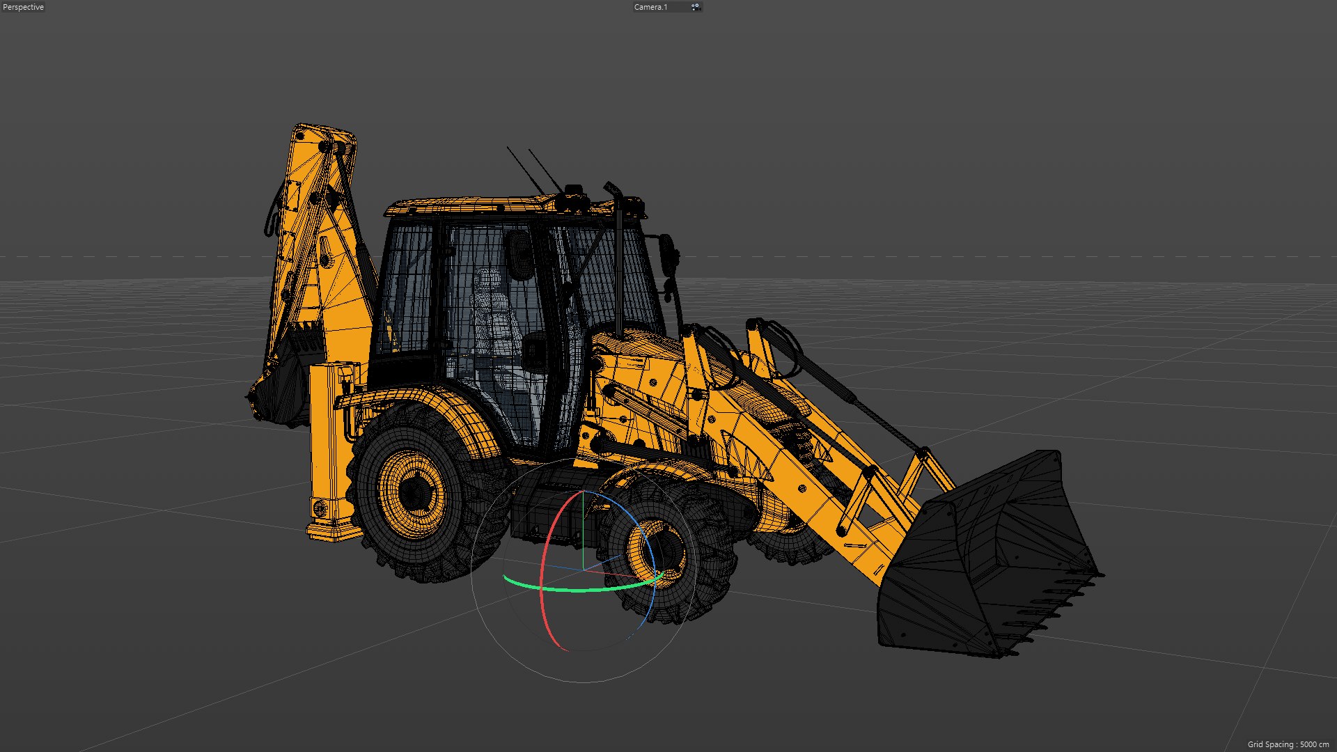 Backhoe Loader 3D Model - TurboSquid 1946640