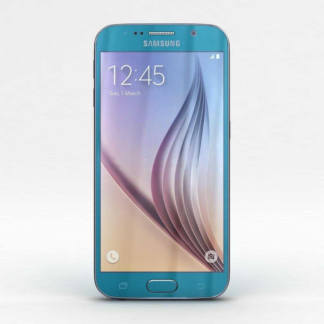 3d Samsung Galaxy S6 Blue