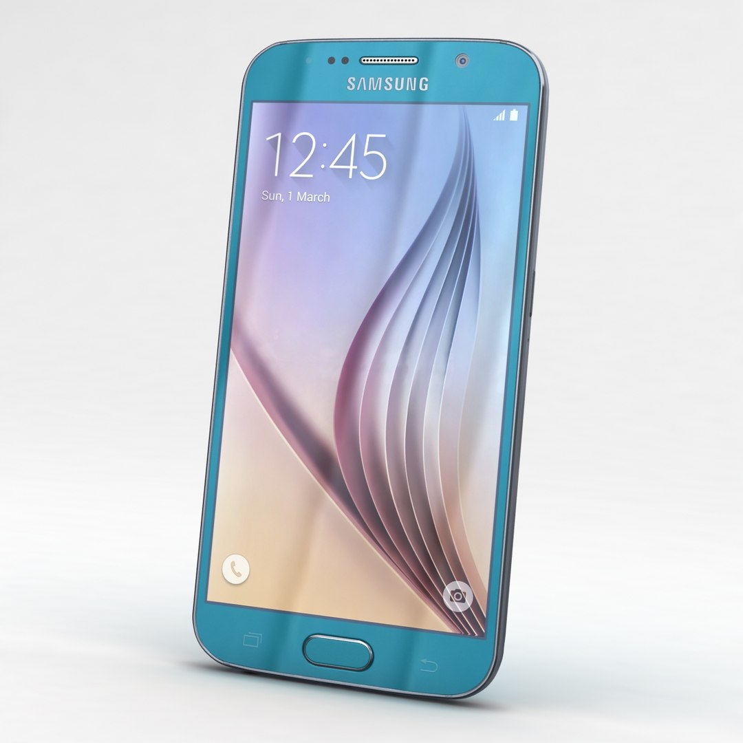 3d Samsung Galaxy S6 Blue