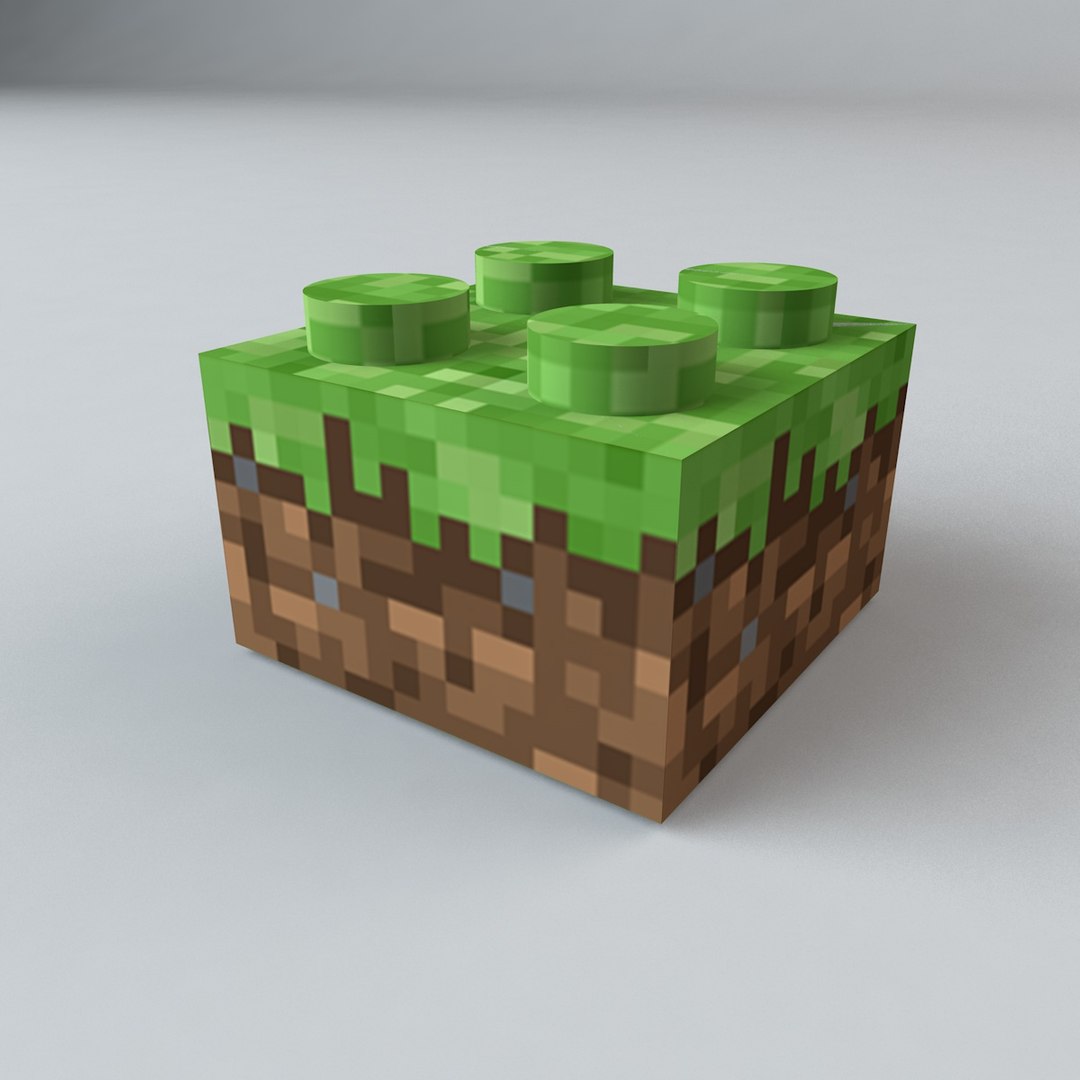 3d Model Minecraft Legos Block