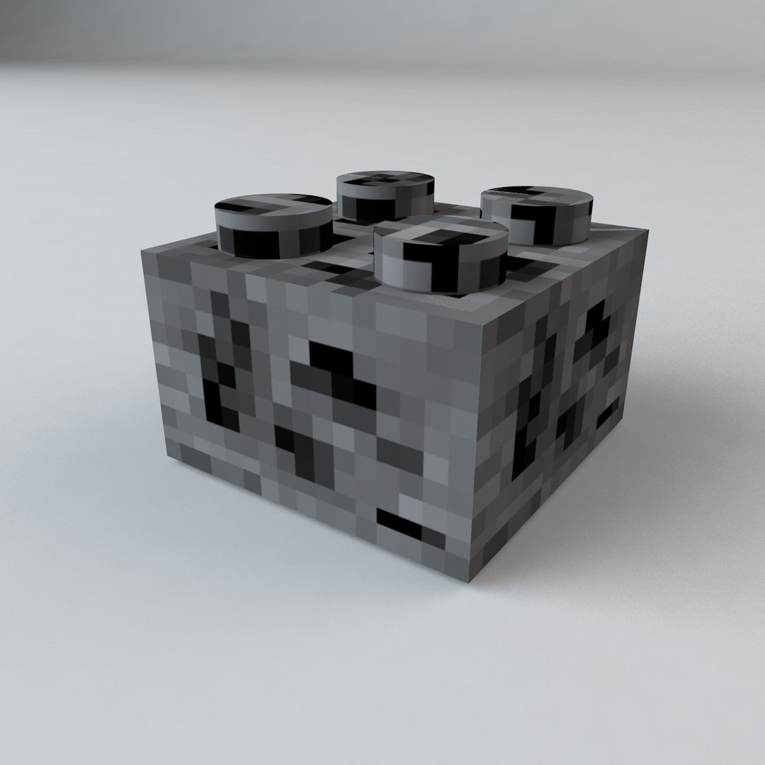 3d Model Minecraft Legos Block