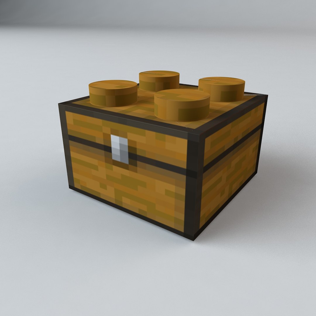 3d model minecraft legos block