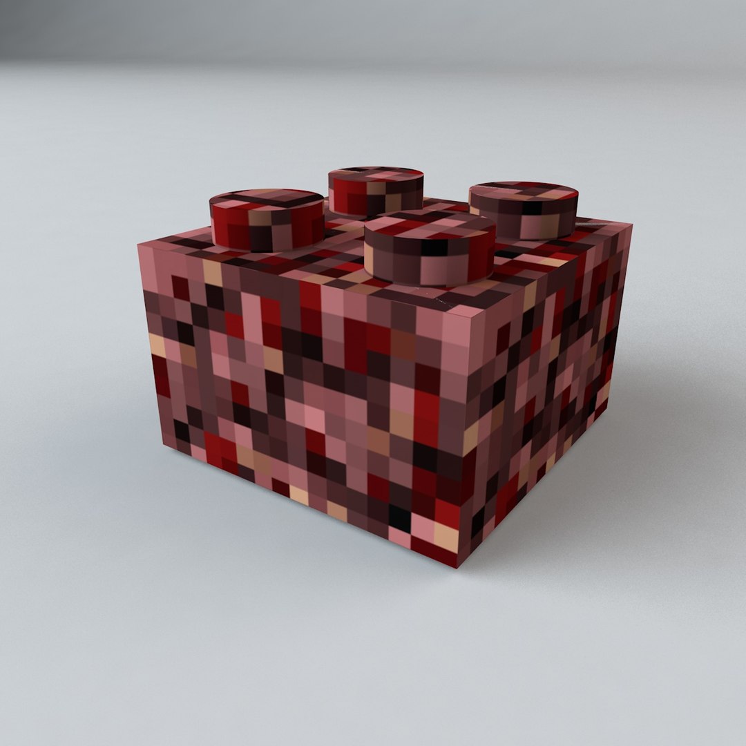 3d model minecraft legos block