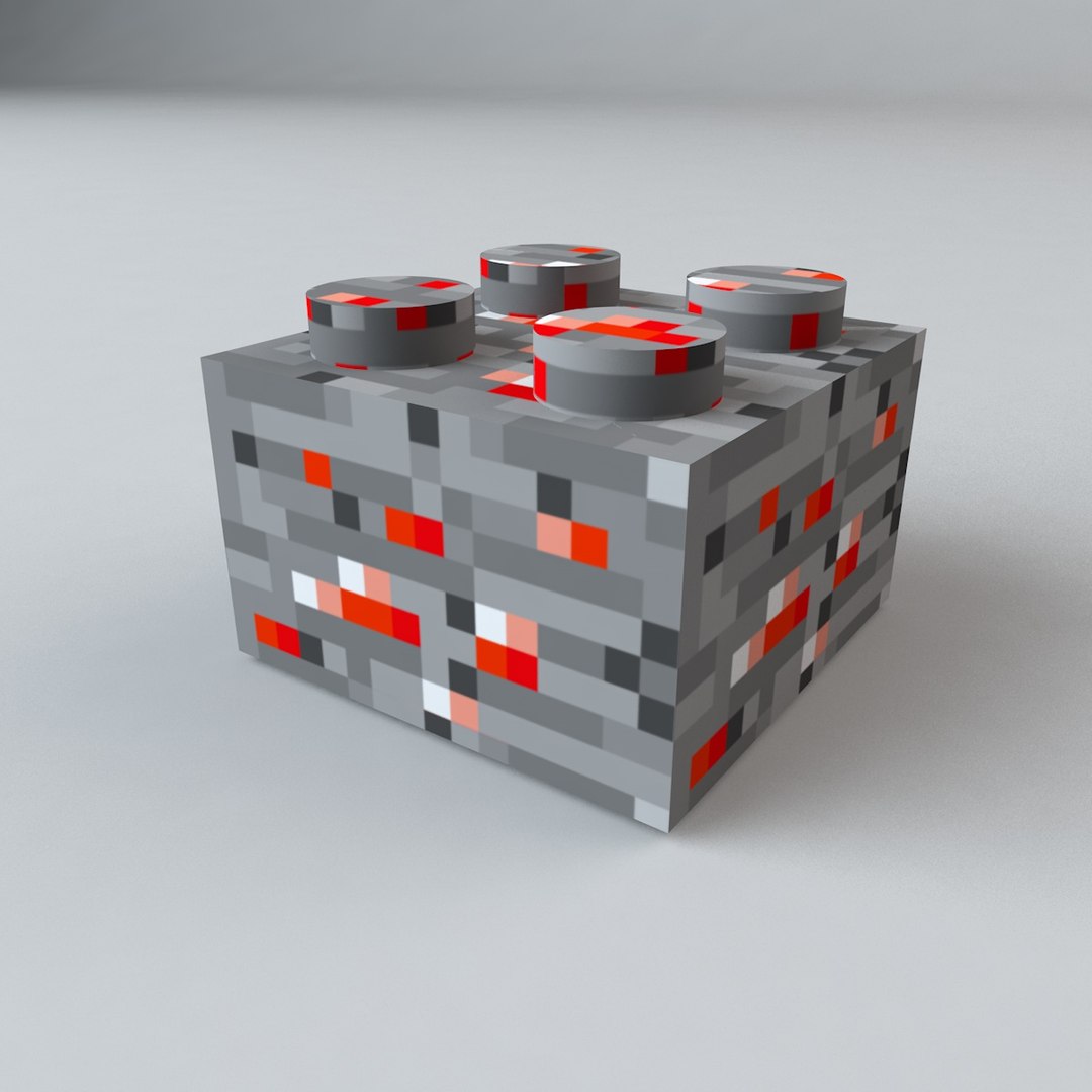 3d Model Minecraft Legos Block