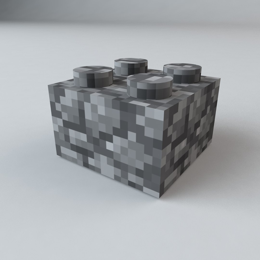 3d model minecraft legos block
