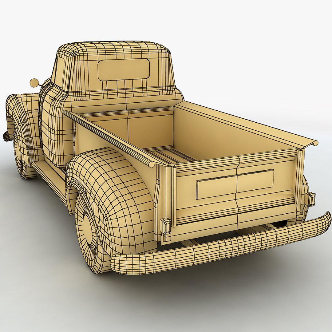 Generic Retro Pickup 3D Model - TurboSquid 1429082