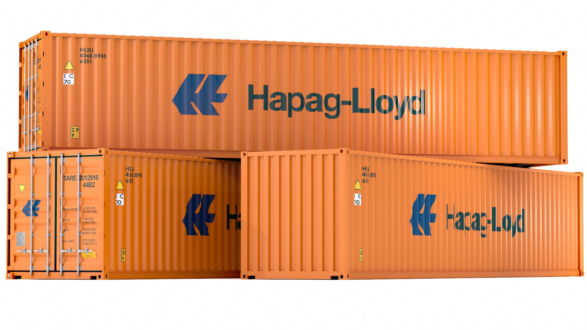 Hapag Lloyd Container 3D - TurboSquid 1565616