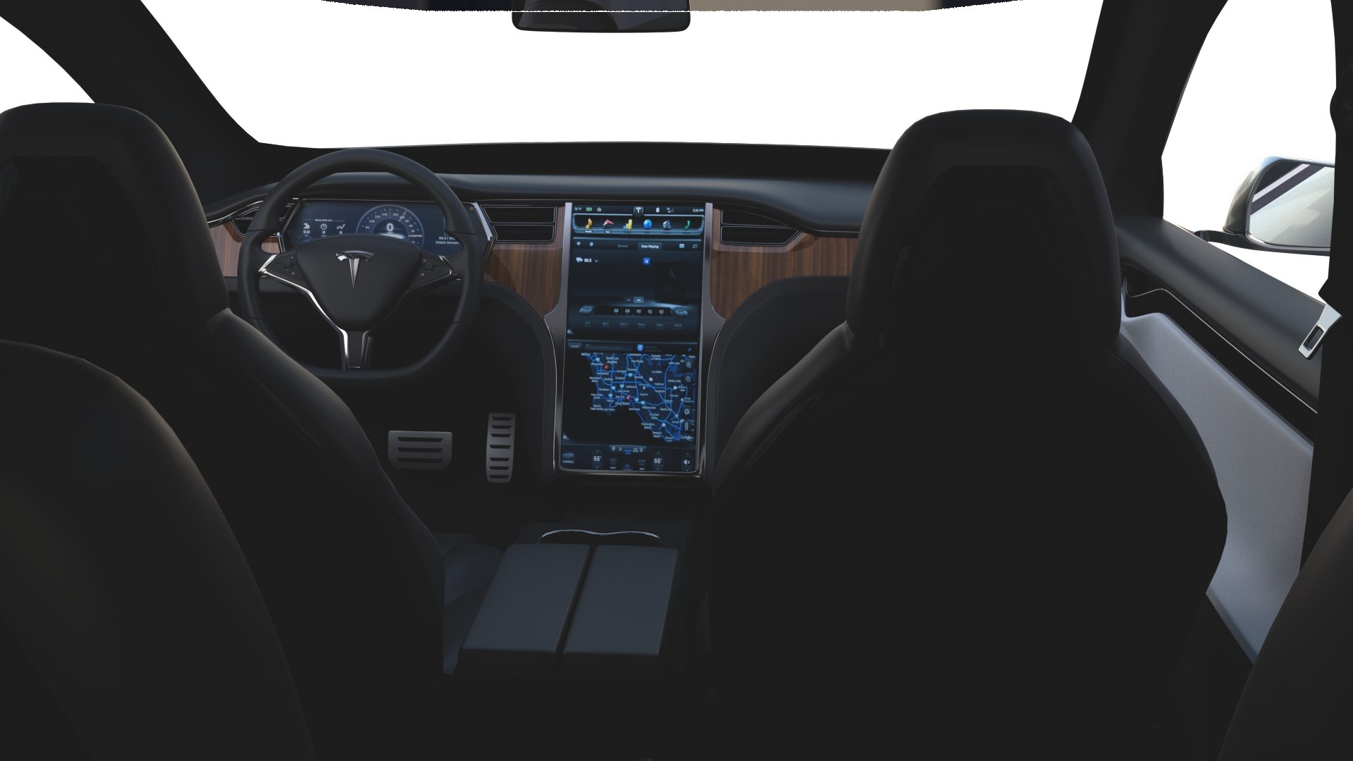 Tesla X Interior Chassis 3D - TurboSquid 1209085
