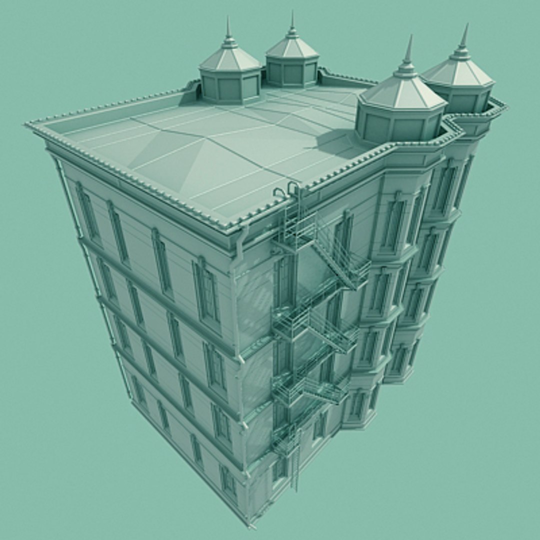 1890 Building 3d 3ds