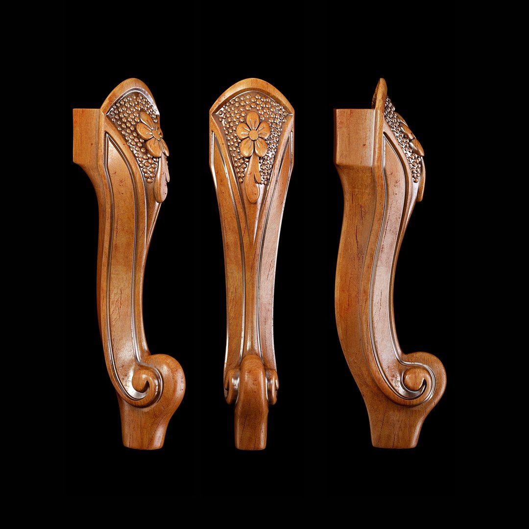 Classic leg 014 3D model - TurboSquid 1741117