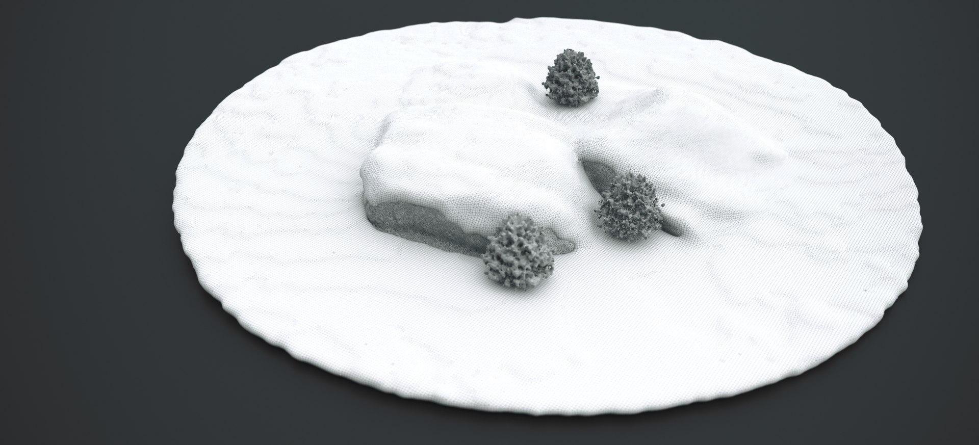 3D model SNOW ROCKS LANDSCAPE 2022 MAX 2019 RAW - TurboSquid 2026969