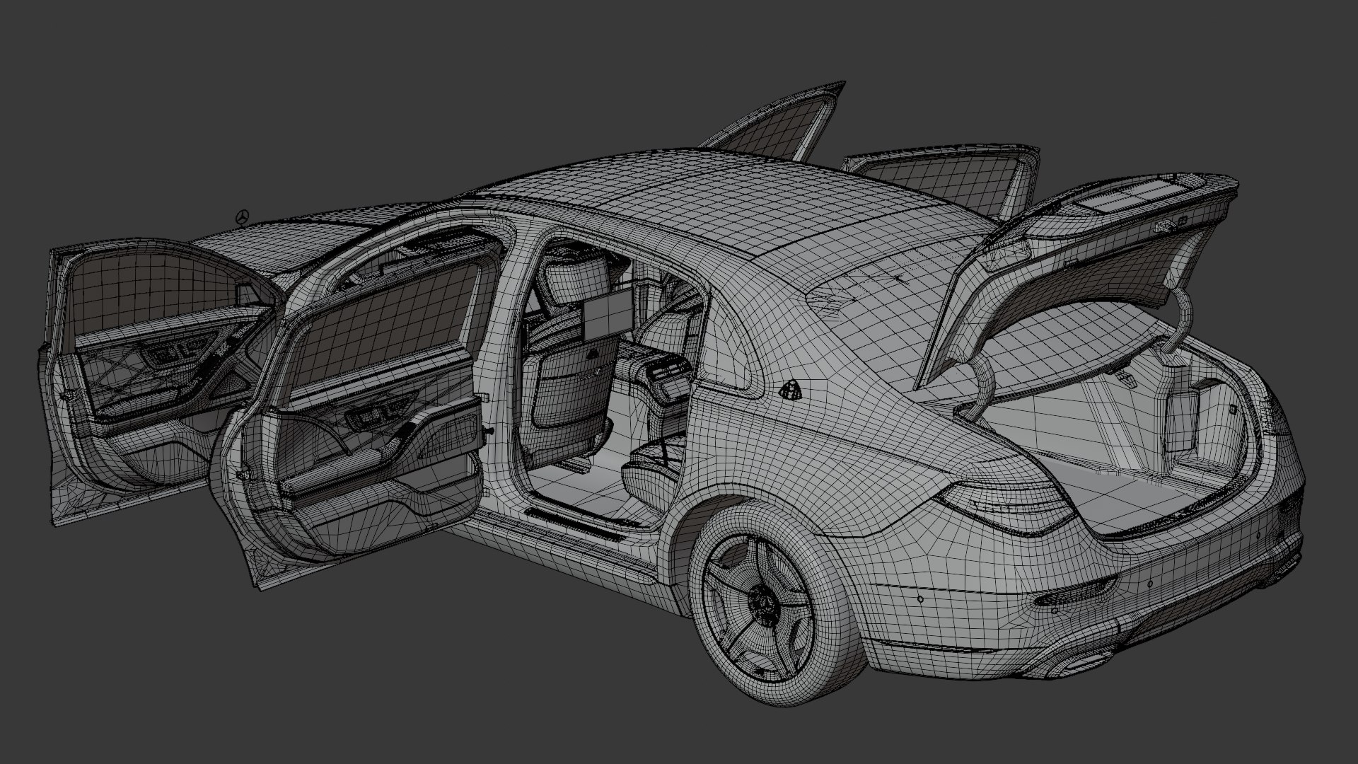 Mercedes-Benz Maybach S-Class S480 2025 3D Model - TurboSquid 2410732