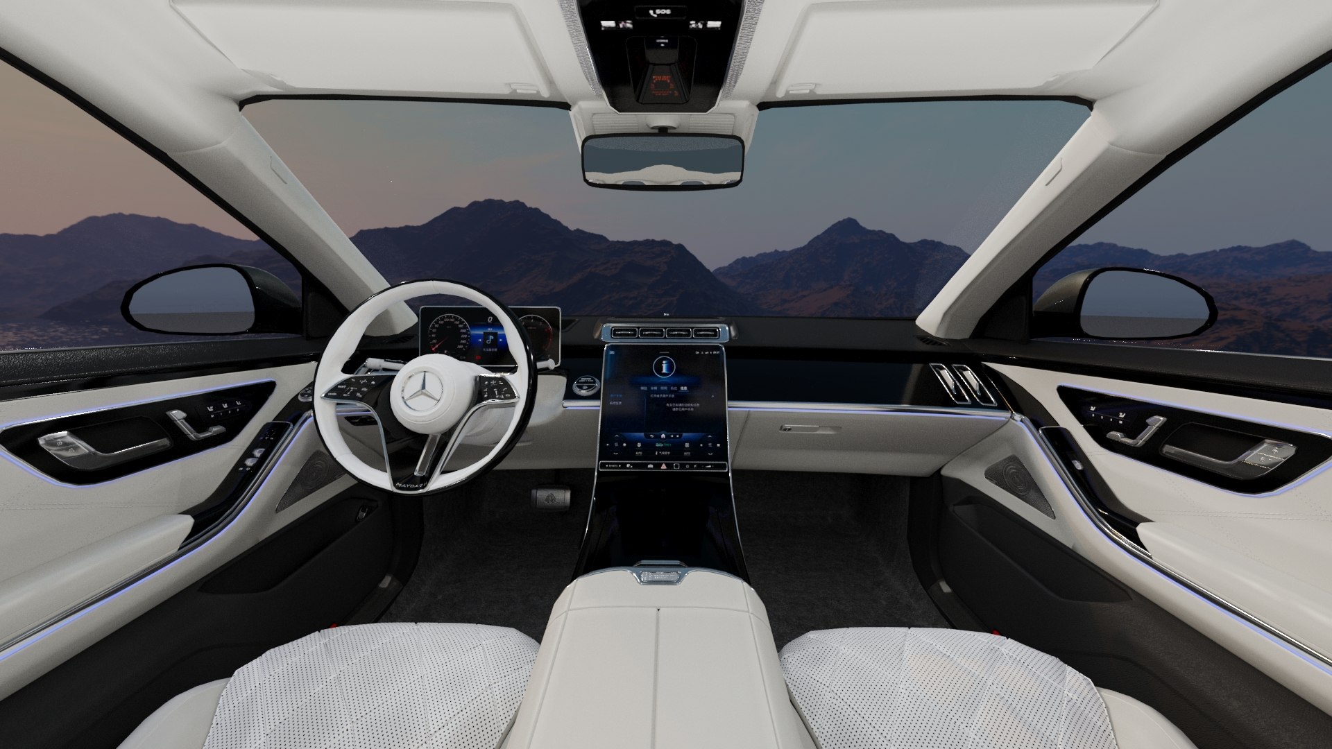 2025 Mercedes-Benz Maybach S-Class S480 With Interior 3D Model - TurboSquid 2410732