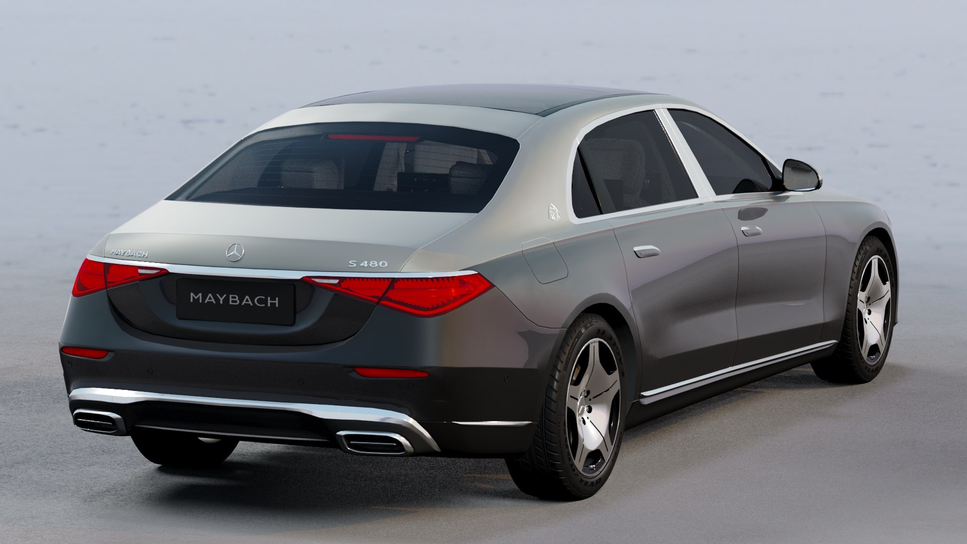 2025 Mercedes-Benz Maybach S-Class S480 With Interior 3D Model - TurboSquid 2410732