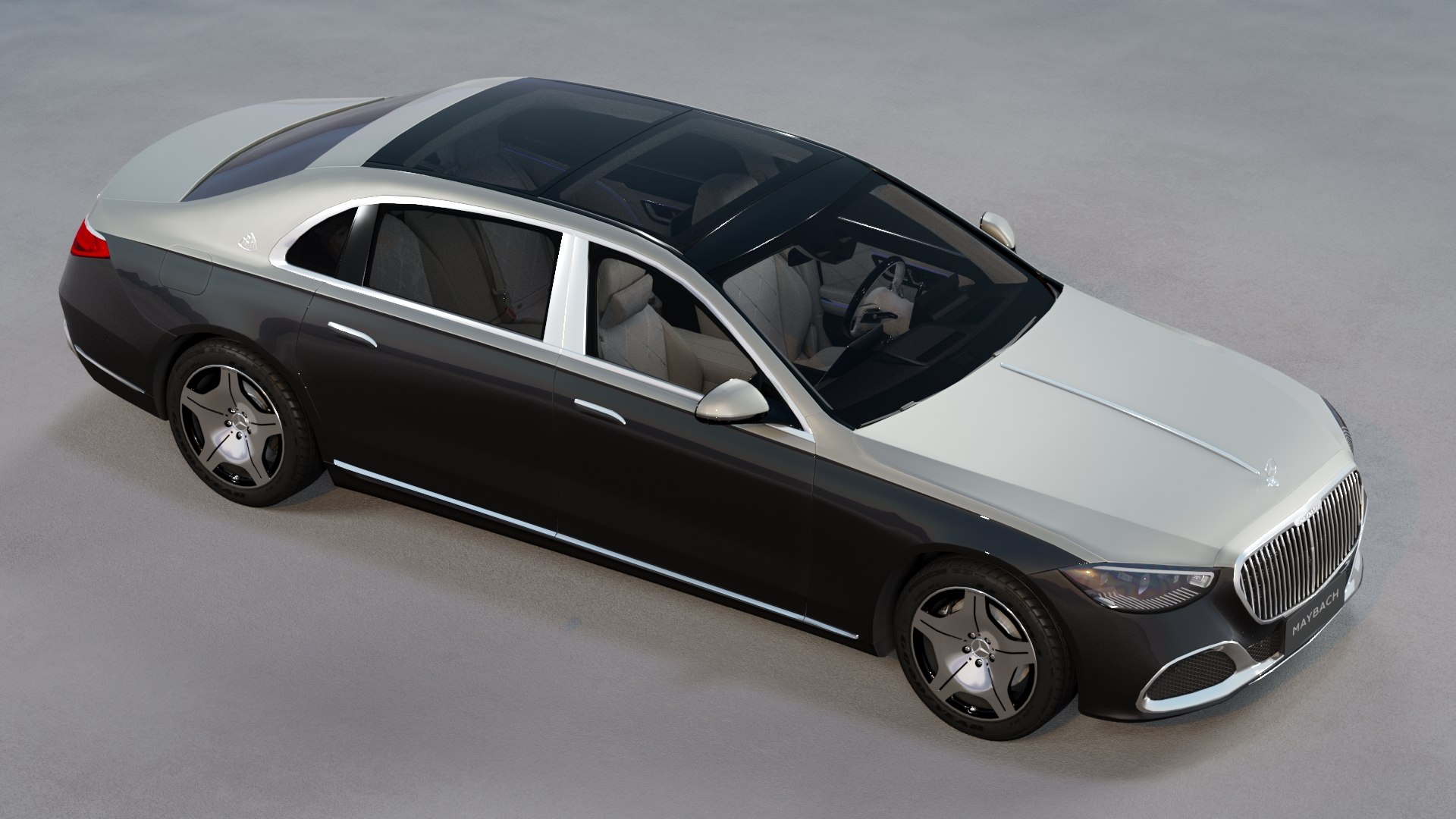 2025 Mercedes-Benz Maybach S-Class S480 With Interior 3D Model - TurboSquid 2410732