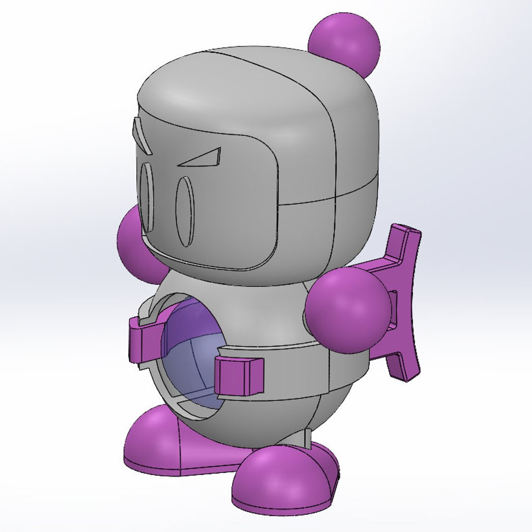 modelo 3d Juguete Bomberman japonés retro - TurboSquid 1650275