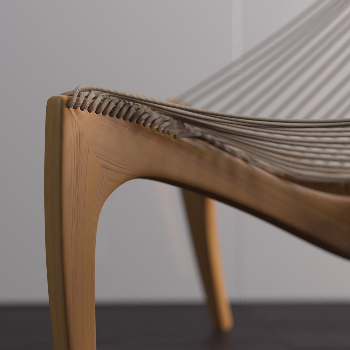 3d max harp chair