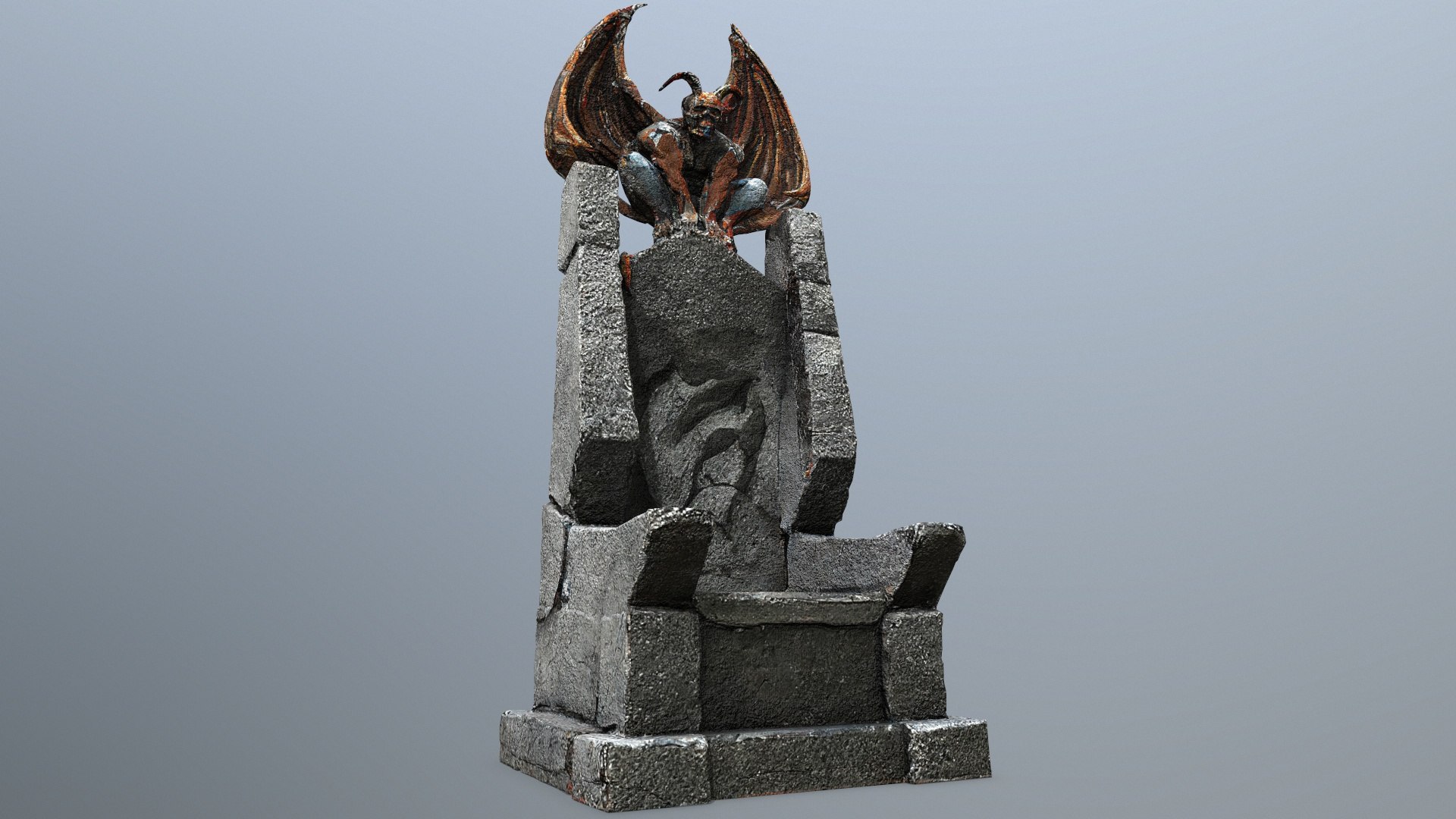 Devil Stone Throne 3D Model - TurboSquid 2275820