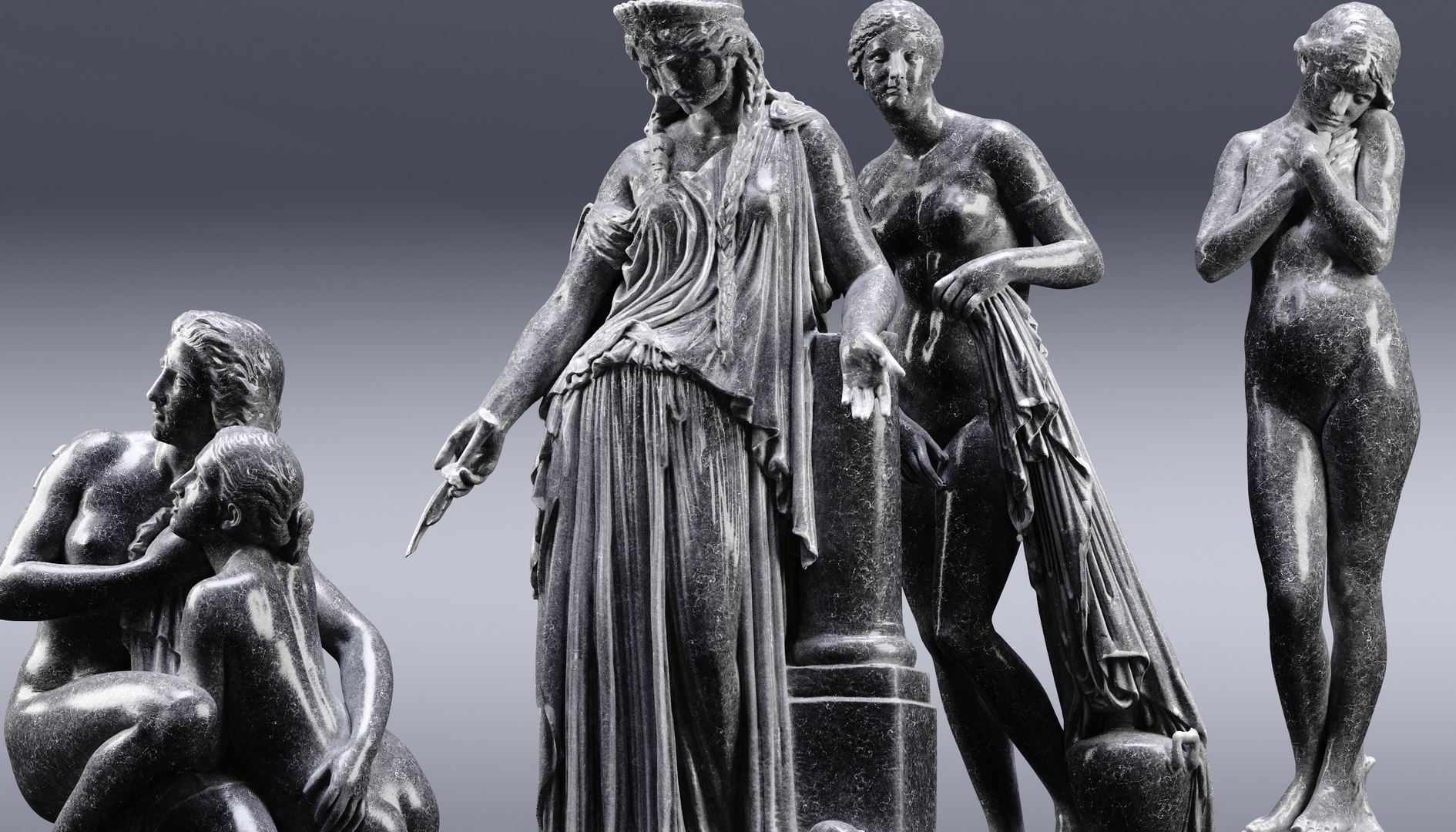 3D Goddess Sculptures Pack - TurboSquid 2267065