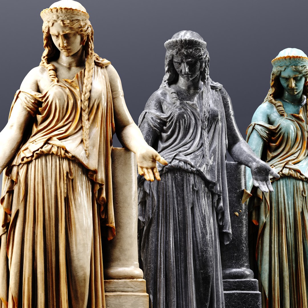 3D Goddess Sculptures Pack - TurboSquid 2267065