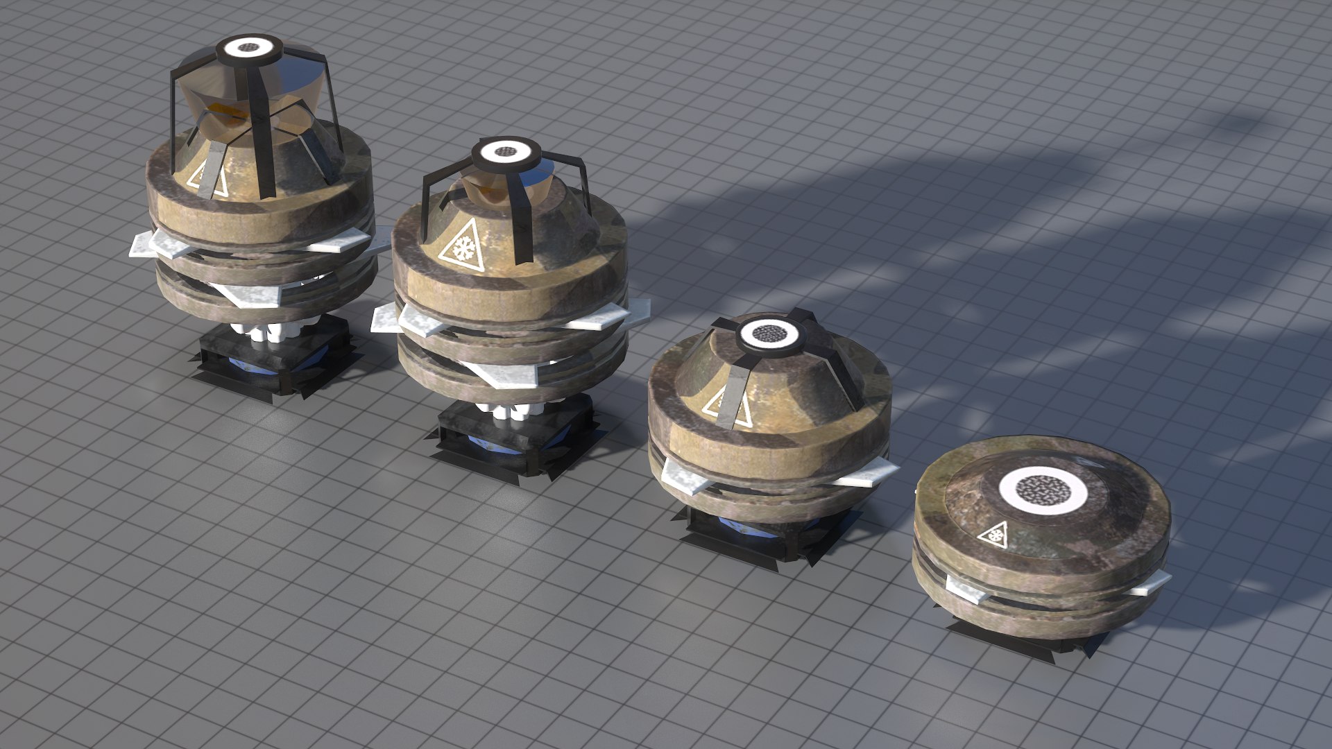 Turrets Mobile Pbr 3D Model - TurboSquid 1363322