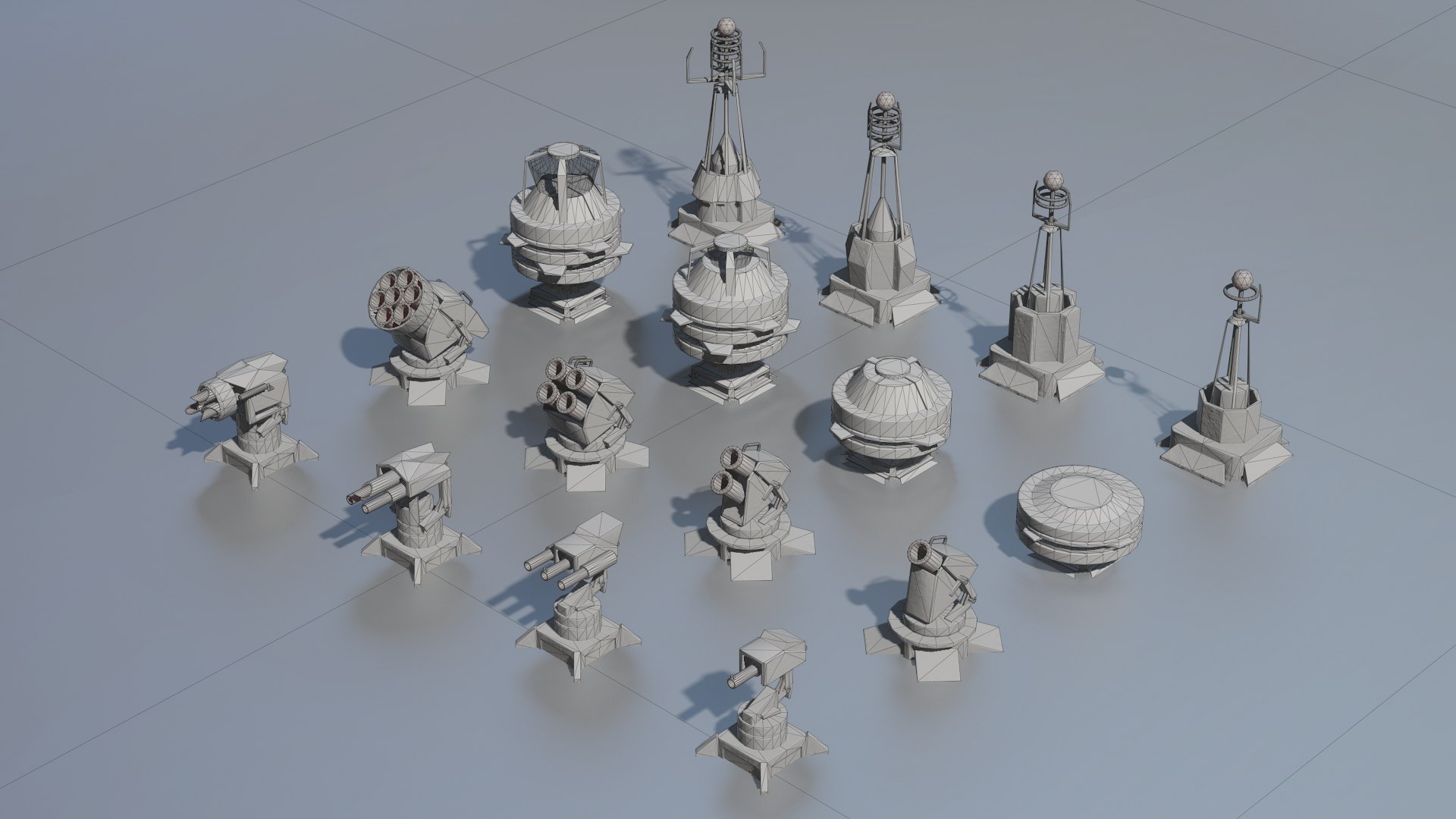 Turrets Mobile Pbr 3D Model - TurboSquid 1363322