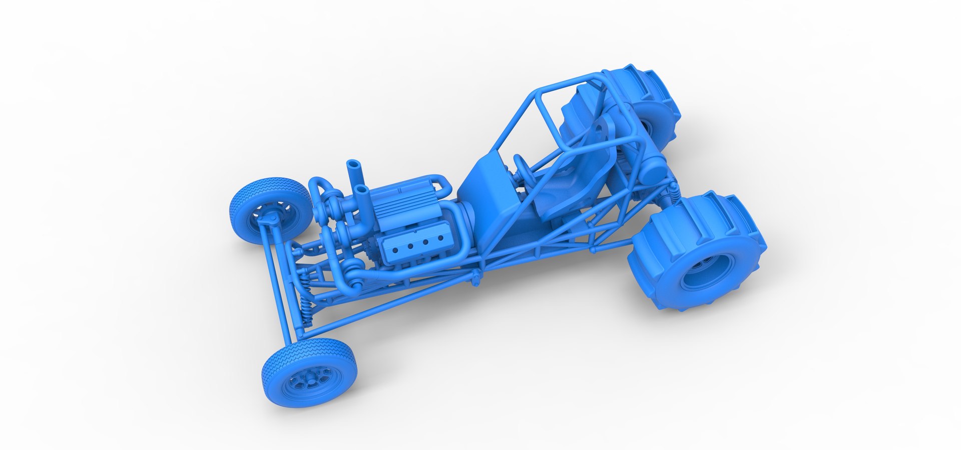 3D Diecast Dirt Dragster Scale 1 to 25 - TurboSquid 2150089